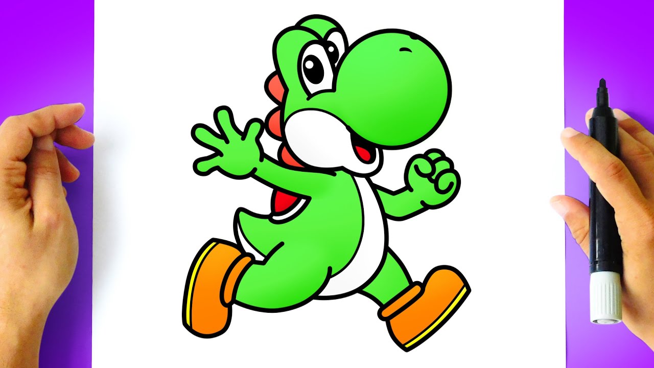 How to DRAW YOSHI - Super Mario - YouTube