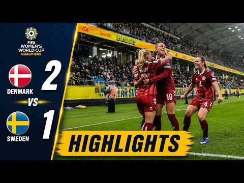 Denmark Women 2-1 Sweden Women | HARDER Wins It Late! 🇩🇰🔥 | FIFA Women's World Cup Qualifiers