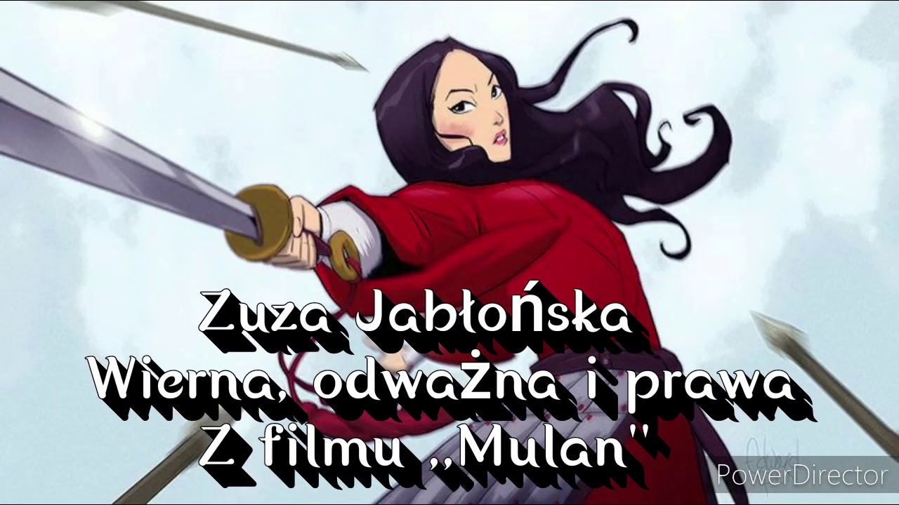 Zuza Jabłońska ~ Wierna, odważna i prawa ~ Nightcore ~ Z filmu ,,Mulan ...