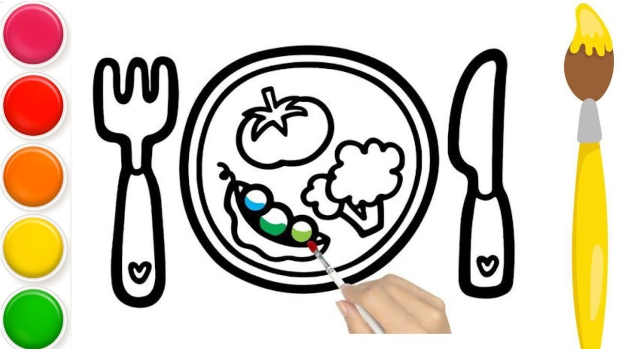 0:00 / 1:43How to Draw vegetable plate drawing, Painting and Coloring ...
