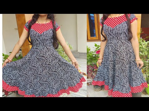 Stylish Kurti Cutting And Stitching Tutorial/Designer Kurti Sewing ...