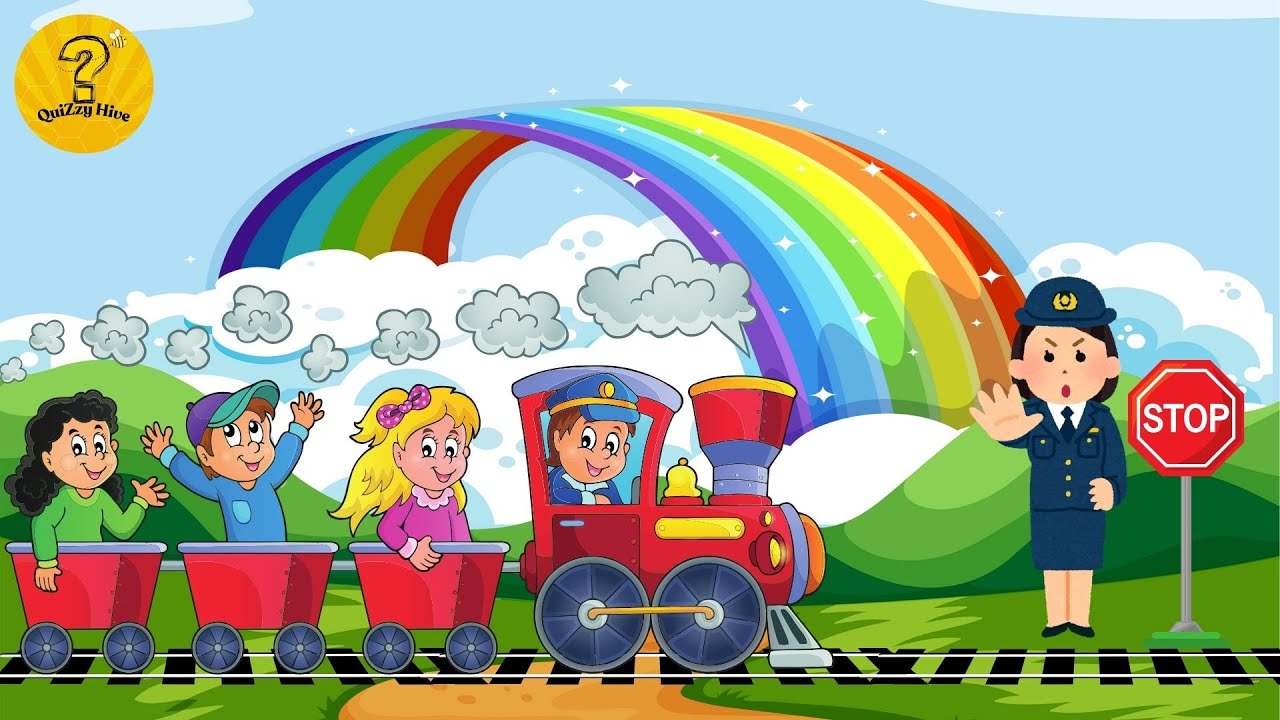 🚂 Rainbow Color Train Song for Kids | Learn Colors with Fun Trains 🌈 ...