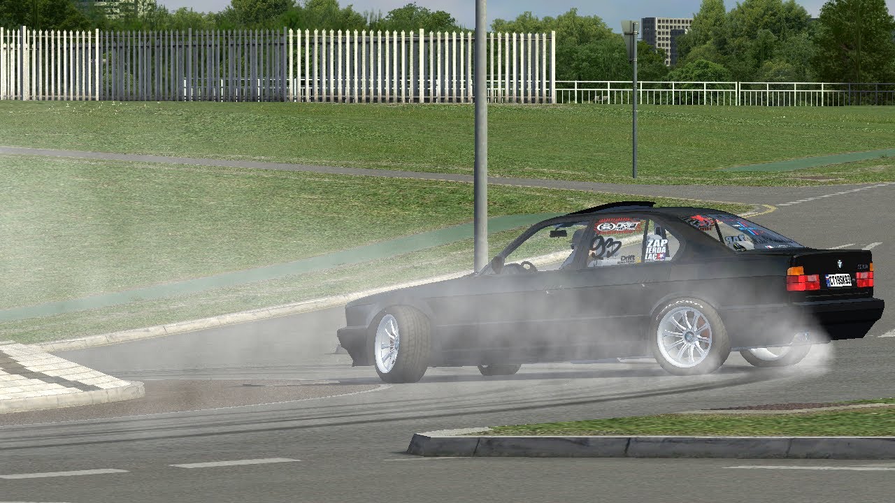[LFS]BMW E34 RB26DETT Drift show by S93 - YouTube