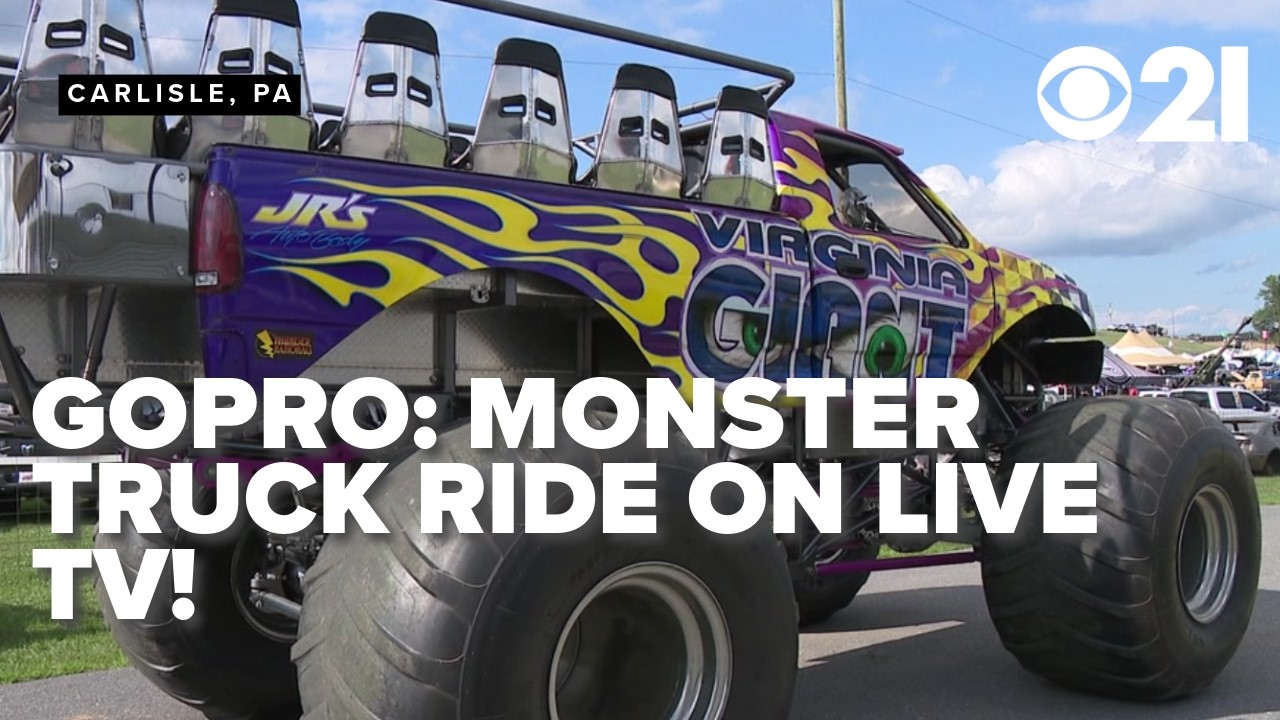 GoPro Video: Monster truck ride with meteorologist during live ...
