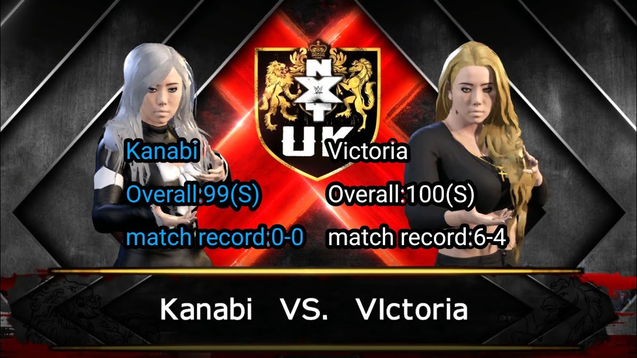 WWE 2K22 Kanabi VS Victoria Normal match - YouTube