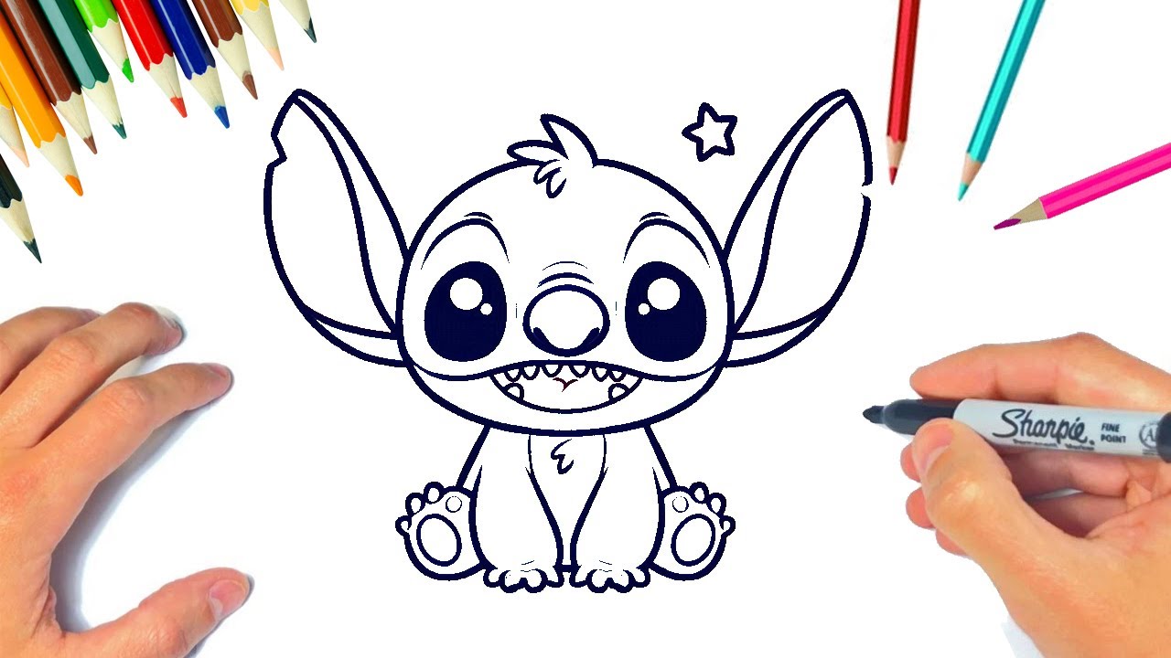 Como DIBUJAR a STITCH Facil PASO a PASO | DibujArteMania - YouTube