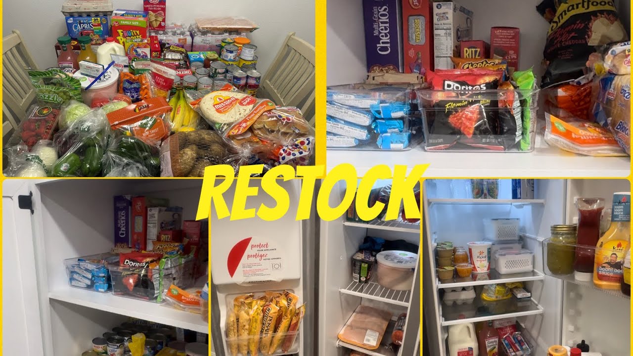 GROCERY RESTOCK\ KITCHEN RESTOCK - YouTube