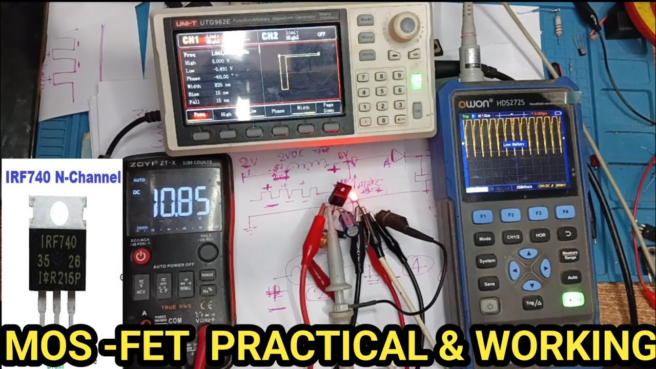 MOS -FET PRACTICAL &. WORKING || MOS -FET को बेसिक से समझे प्रैक्टिकल ...