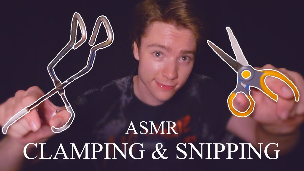 Asmr Clamping And Snipping Part 5 Scissor Sounds And Whispers Youtube