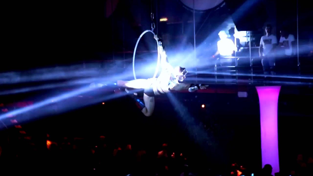 Lazer Light Aerial Hoop show - YouTube