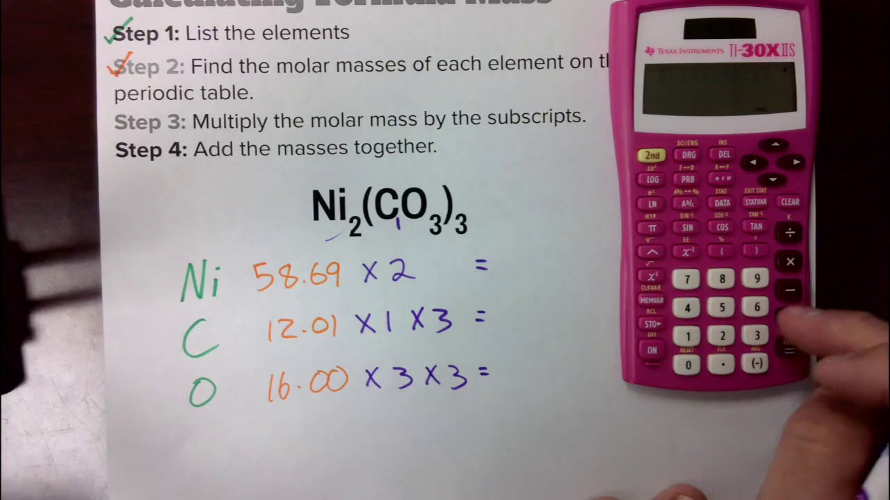 Formula Mass - Nickel III Carbonate - YouTube