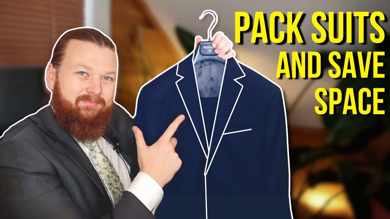 3 Wrinkle-Free Ways to Pack Suits (and Save Tons of Space) - YouTube