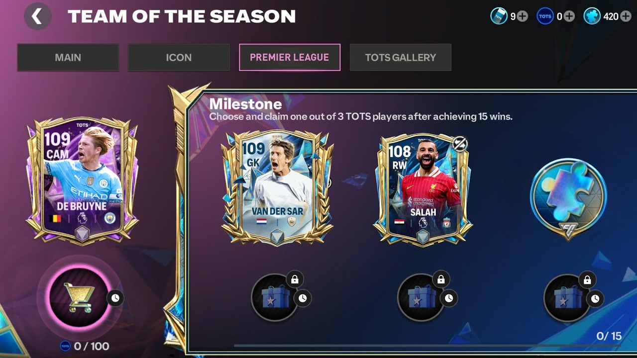 TOTS PREMIER LEAGUE!! FREE 109 OVR TEAM OF THE SEASON EVENT FC MOBILE ...