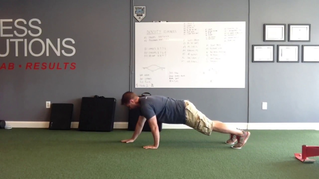 Slider pushup walkouts - EBM Fitness Solutions - YouTube