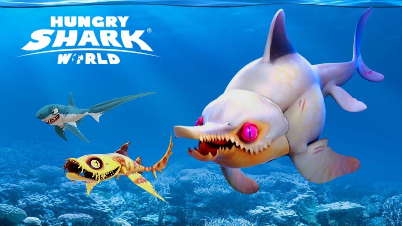 UNLOCK ECHO SHARK FULL UPGRADE - HUNGRY SHARK WORLD - UNLOCK ALL SHARK ...