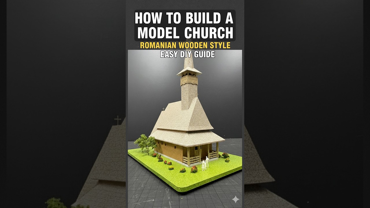How to Build a Model of a Romanian Wooden Church - YouTube