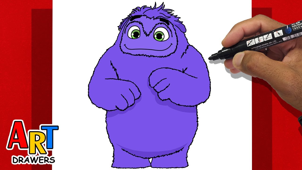How To Draw BLUE IF Imaginary Friends - Step By Step - YouTube