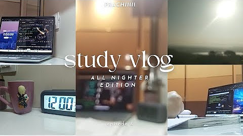 PULLING AN ALL NIGHTER | Study Vlog - YouTube
