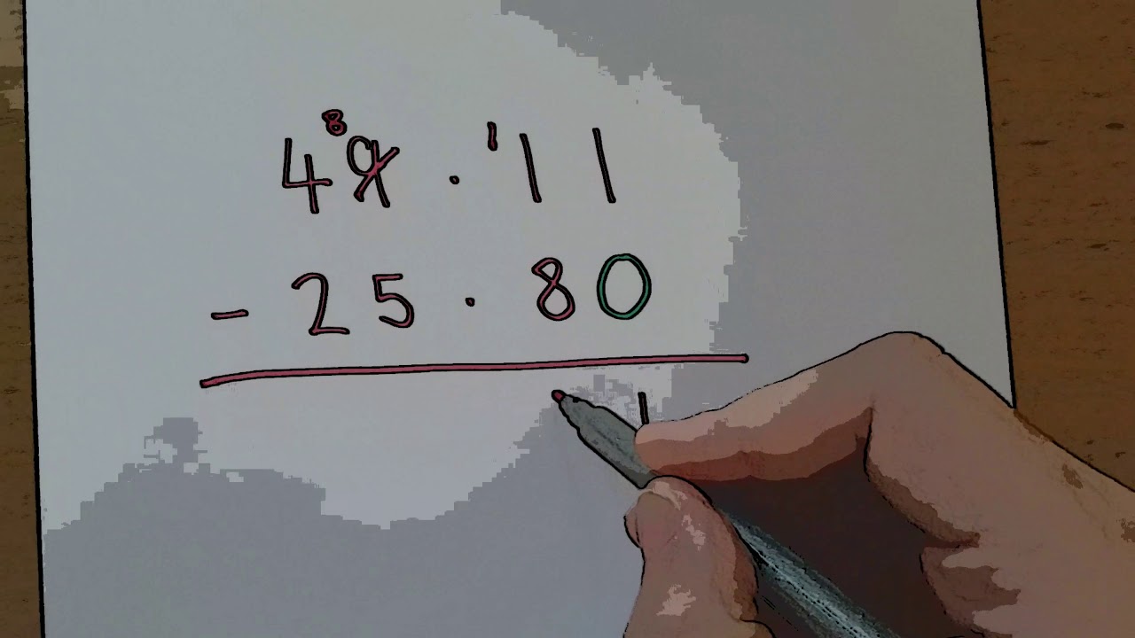 How To Subtract Decimals NO CALCULATOR EASY METHOD YouTube how-to-subtract-decimals-no-calculator-easy-method-youtube