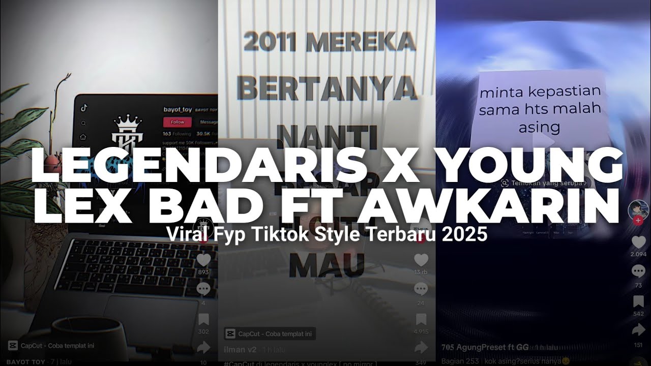 DJ LEGENDARIS X YOUNG LEX BAD FT AWKARIN BY Zen5EMBE | VIRAL TIKTOK ...