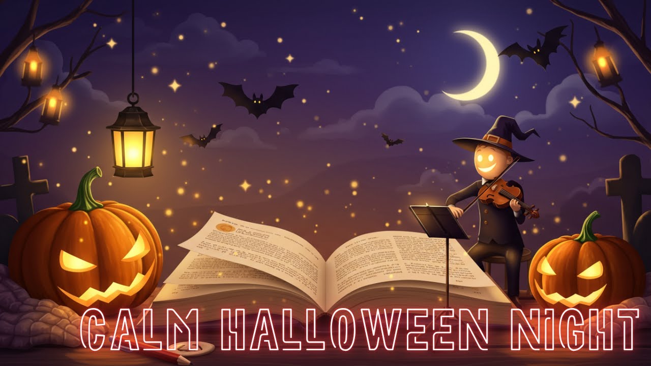 Calm Halloween Night Study Music for Concentration (30min Loop) - YouTube