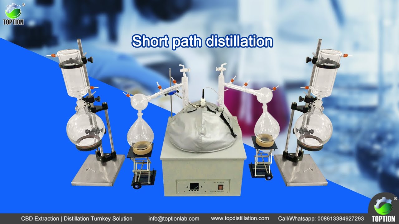 stock available short path distillation setup - YouTube