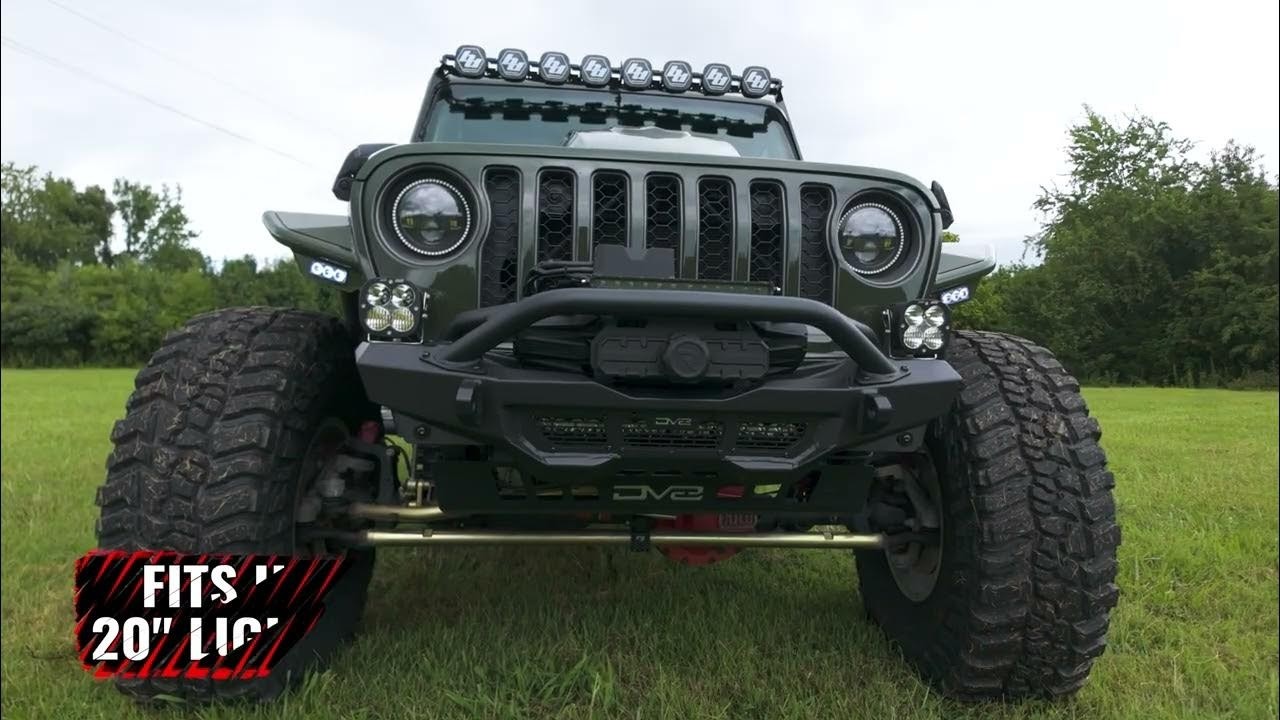 DV8 Spec Series Front Bumper | Winch-Ready, High Clearance, Bold ...