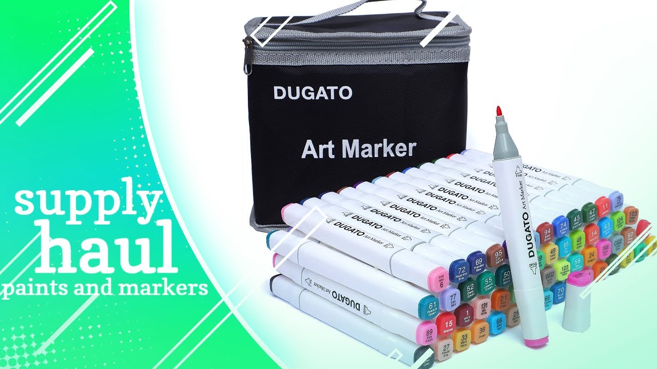 Art and Craft Supply Haul #3 | Dugato Art Markers, Painting Gear, and ...