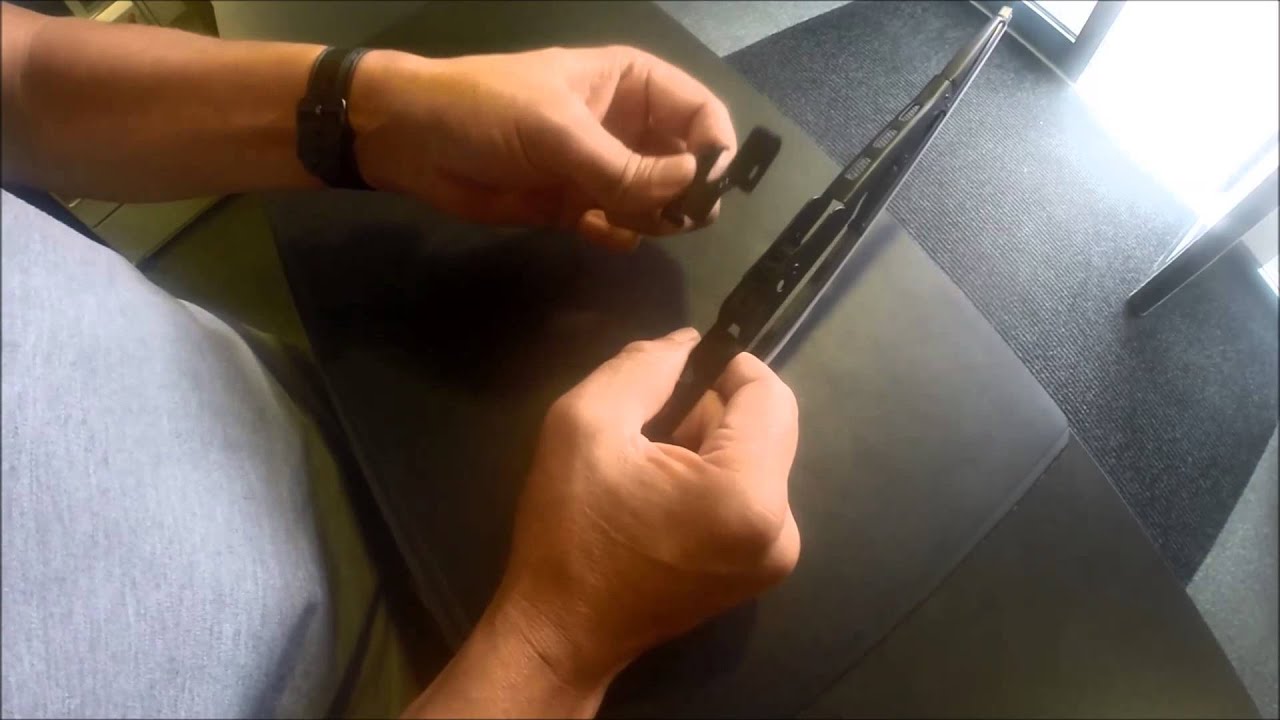 Fitting the Wiper Arm Adapter to the Wiper Blade - YouTube