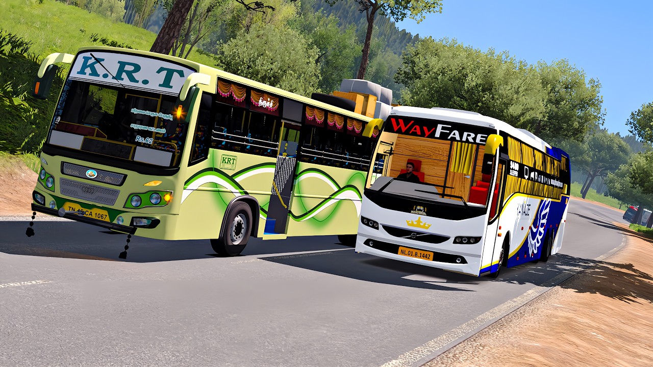 KRT Angry Bus Driver On Road | ETS2 [ Bus Game ] - YouTube