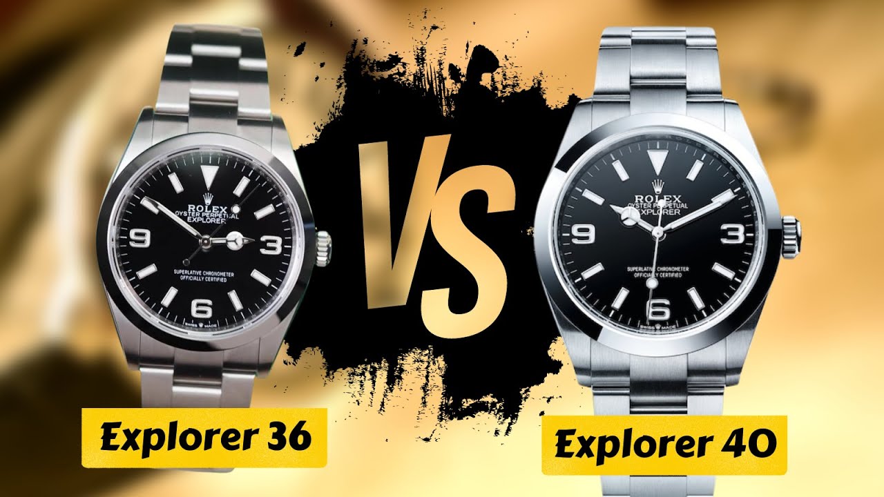 Did I Buy the Wrong Rolex Explorer? Rolex Explorer 36 vs 40 - YouTube