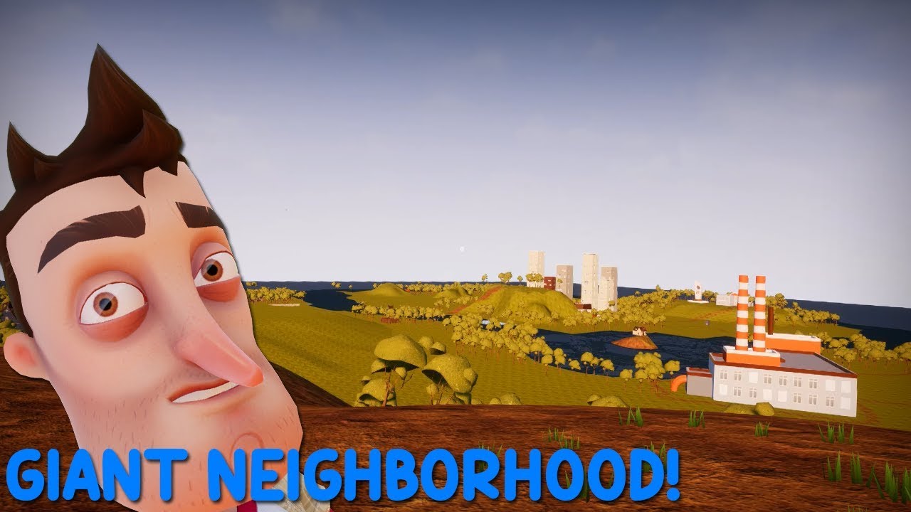 EXPLORING A GIANT NEIGHBORHOOD! (Hello Neighbor Mods) - YouTube