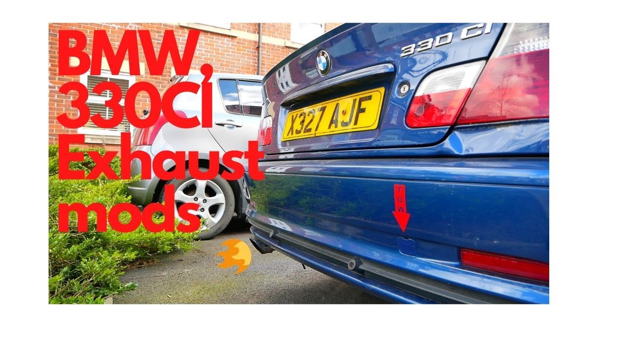 BMW E46 330ci resonator exhaust mod - BRUTAL SOUNDS!! - YouTube