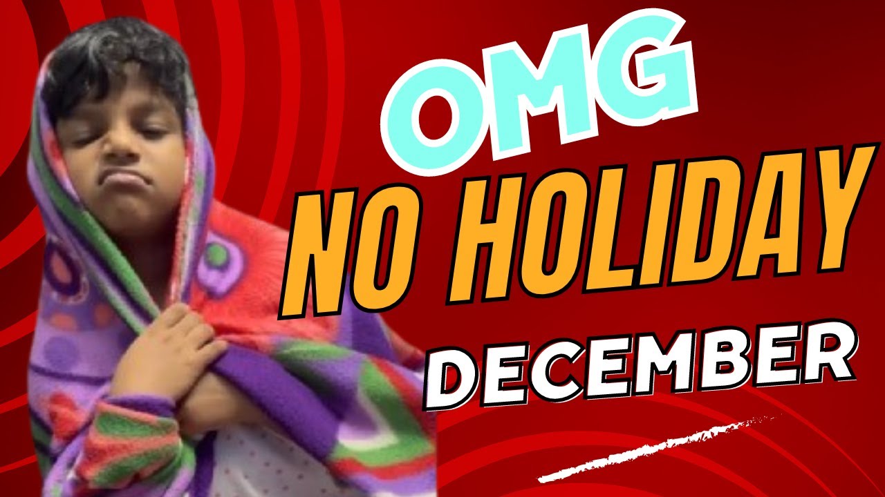 OMG !! December No Holidays🙉😳? -Reaction of Mahizhmati | Mahizhmati ...