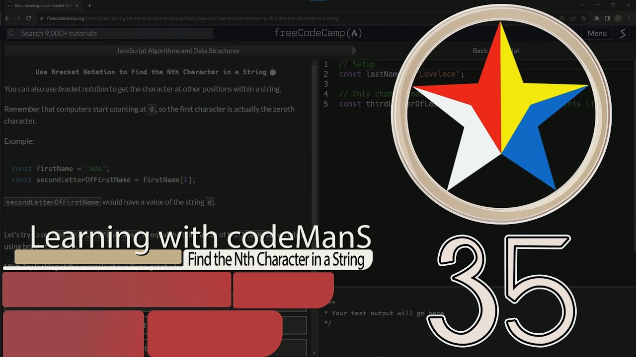 JavaScript Basic 35 Finding The Nth Character FreeCodeCamp YouTube JavaScript Basic 35 Finding The Nth Character FreeCodeCamp YouTube