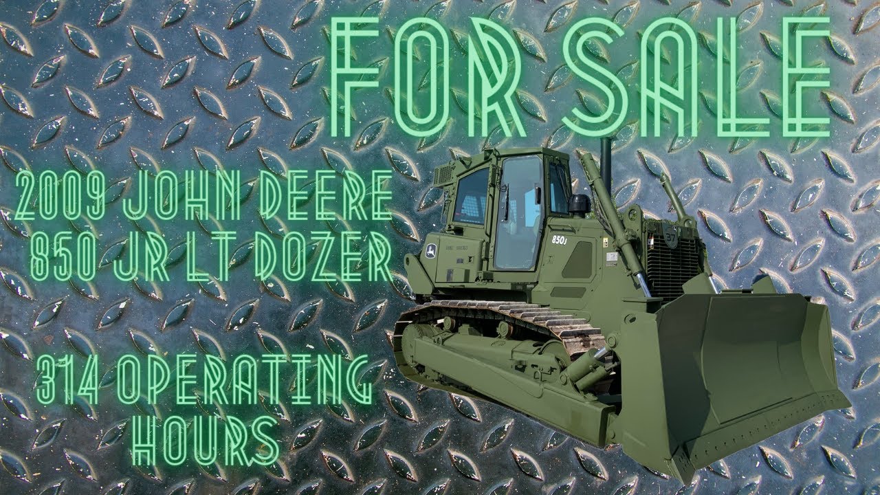 2009 John Deere 850 JR LT Dozer 314 Operating Hours!! - YouTube