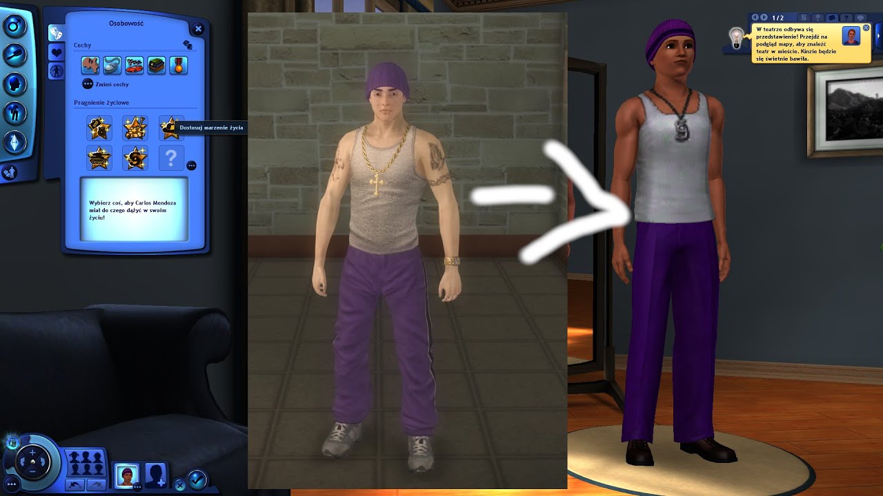 Making Carlos from Saints Row 2 in TS3 - YouTube