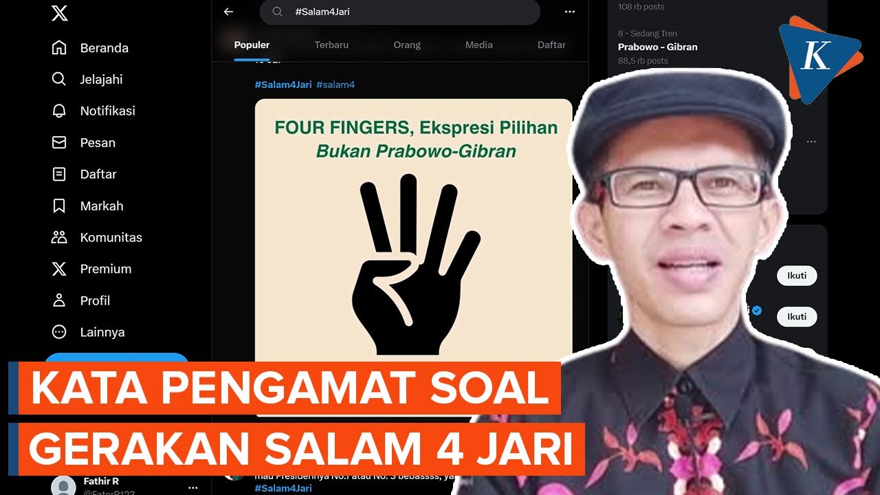 Muncul Gerakan Salam 4 Jari, Apa Arti dan Tujuannya? - YouTube