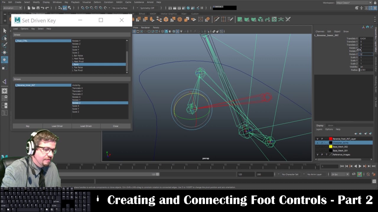 Autodesk Maya 2019: Creating and Connecting the Foot Controls - Part 2 ...