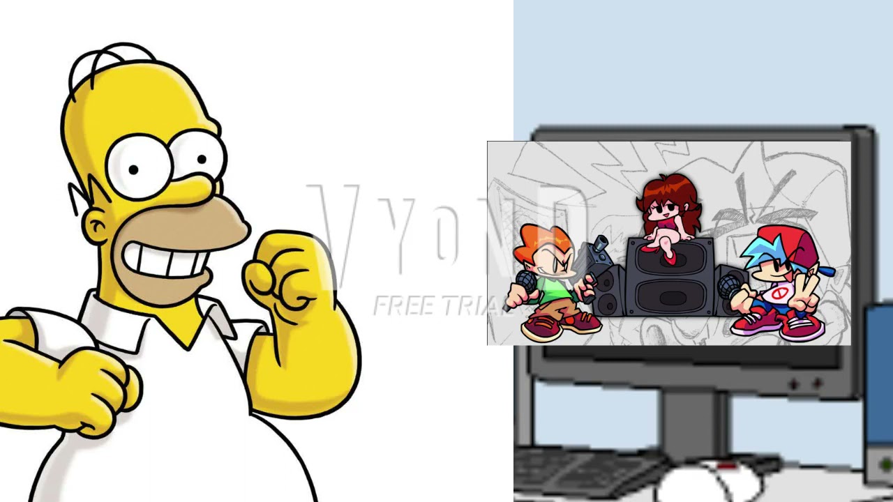 Homer Simpson plays friday night funkin - YouTube