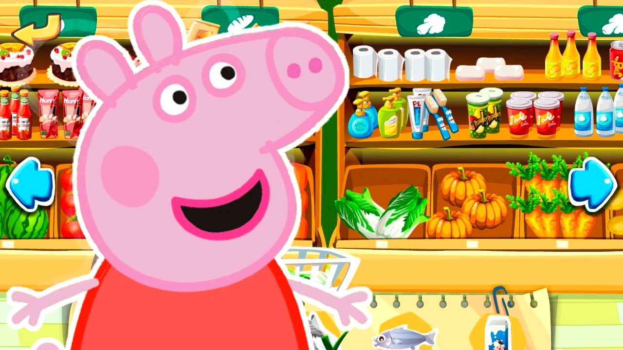 Peppa in the Supermarket Cartoons for Kids Funny Peppa pig #2 - YouTube