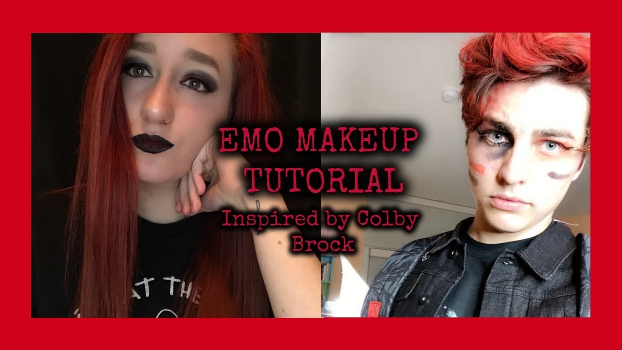 EMO MAKEUP TUTORIAL INSPIRED BY COLBY BROCK - YouTube
