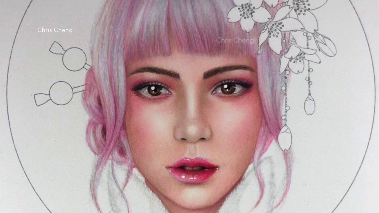 HOW TO DRAW A PORTRAIT USING COLORED PENCILS | Chris Cheng - YouTube