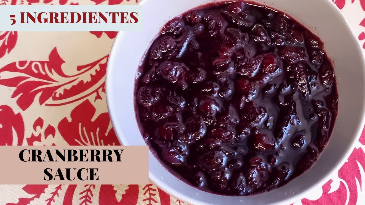 How To Make Cranberry Sauce - salsa de arándanos (Thanksgiving Sides ...