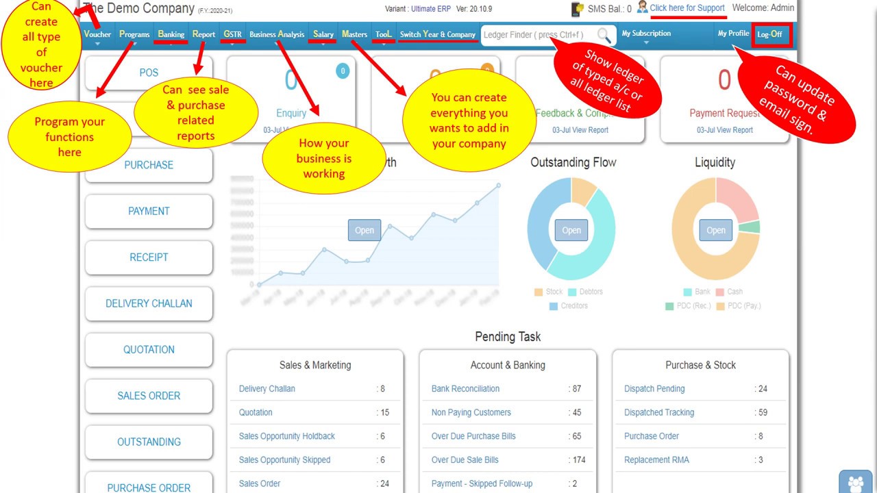 Menus on Dashboard - YouTube