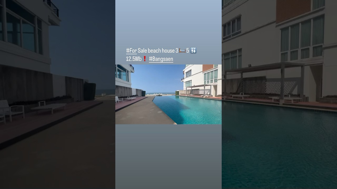 For Sale Beach House 4 ชั้น #bangsaenbeach หมู่บ้านเฮอริเทจ บางพระ ...