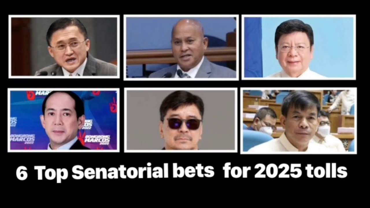 6 Top Senatorial candidates for 2025 election. - YouTube