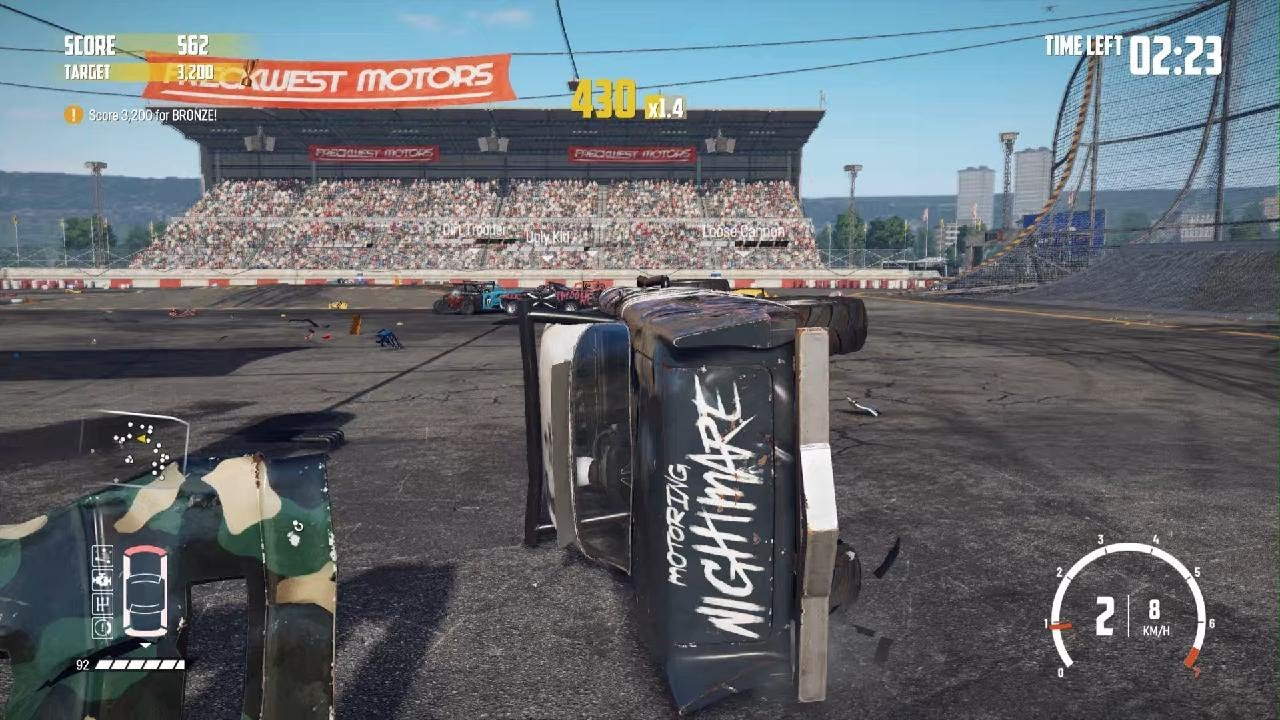 Demolition Derby Wreckfest PS4 Version on PS5 1080p - YouTube
