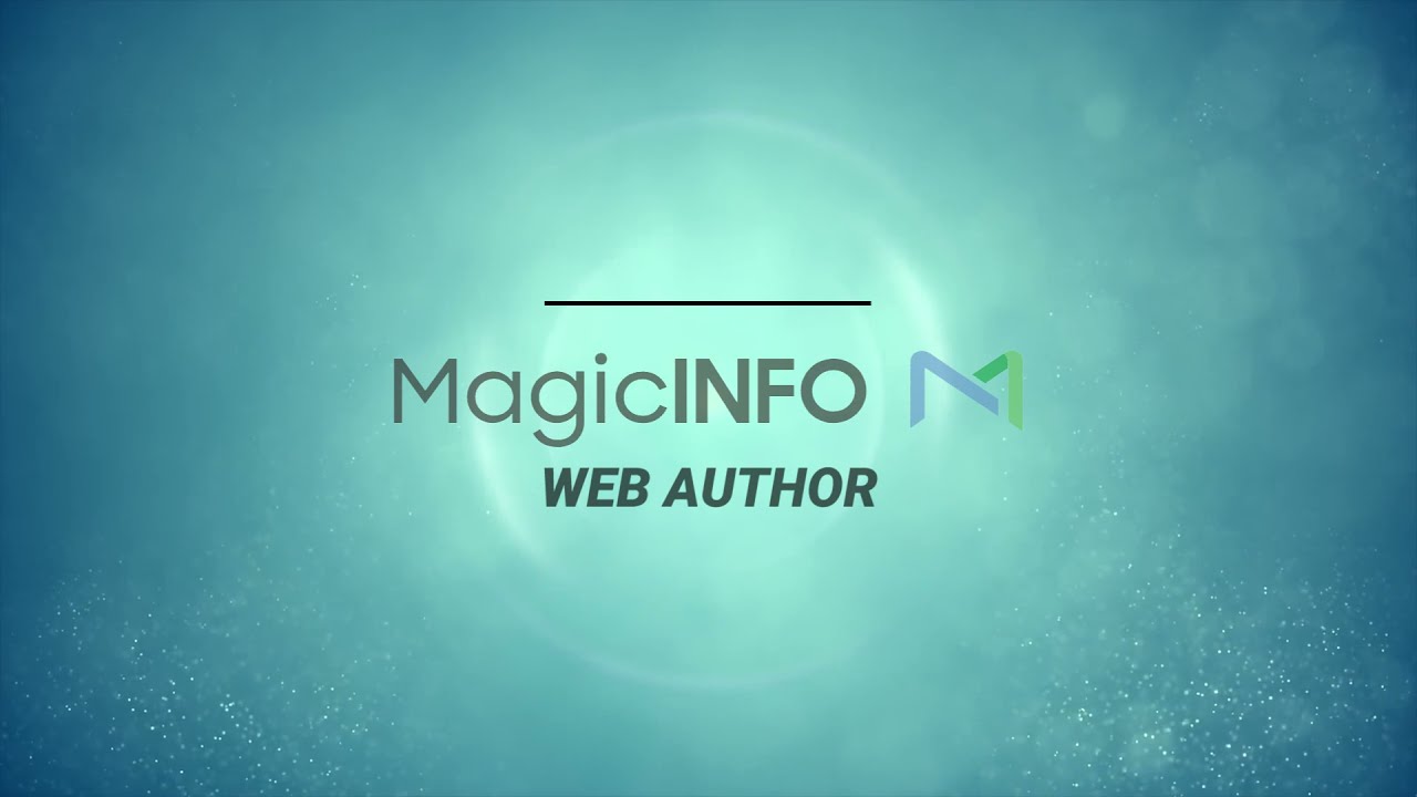 Tutorial MagicInfo Web Author - YouTube