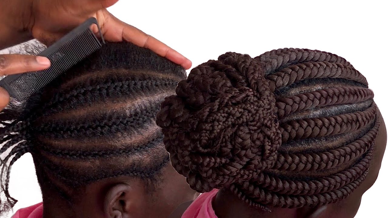 Inverted cornrows #layered#braidingstyles do this if you can’t braid ...